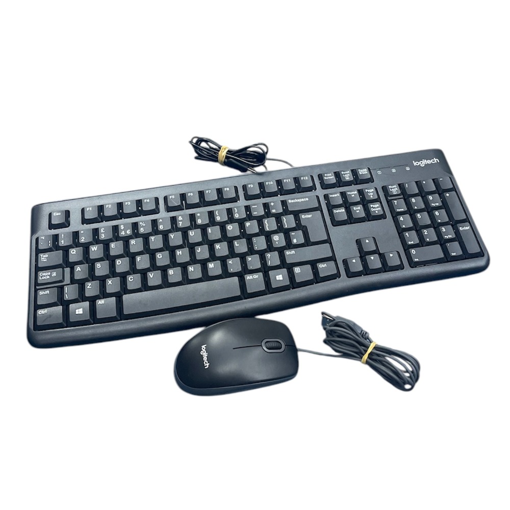 Pre-owned Logitech Logitech Keyboard (K120) & Mouse (M-U0026) - Own4Less